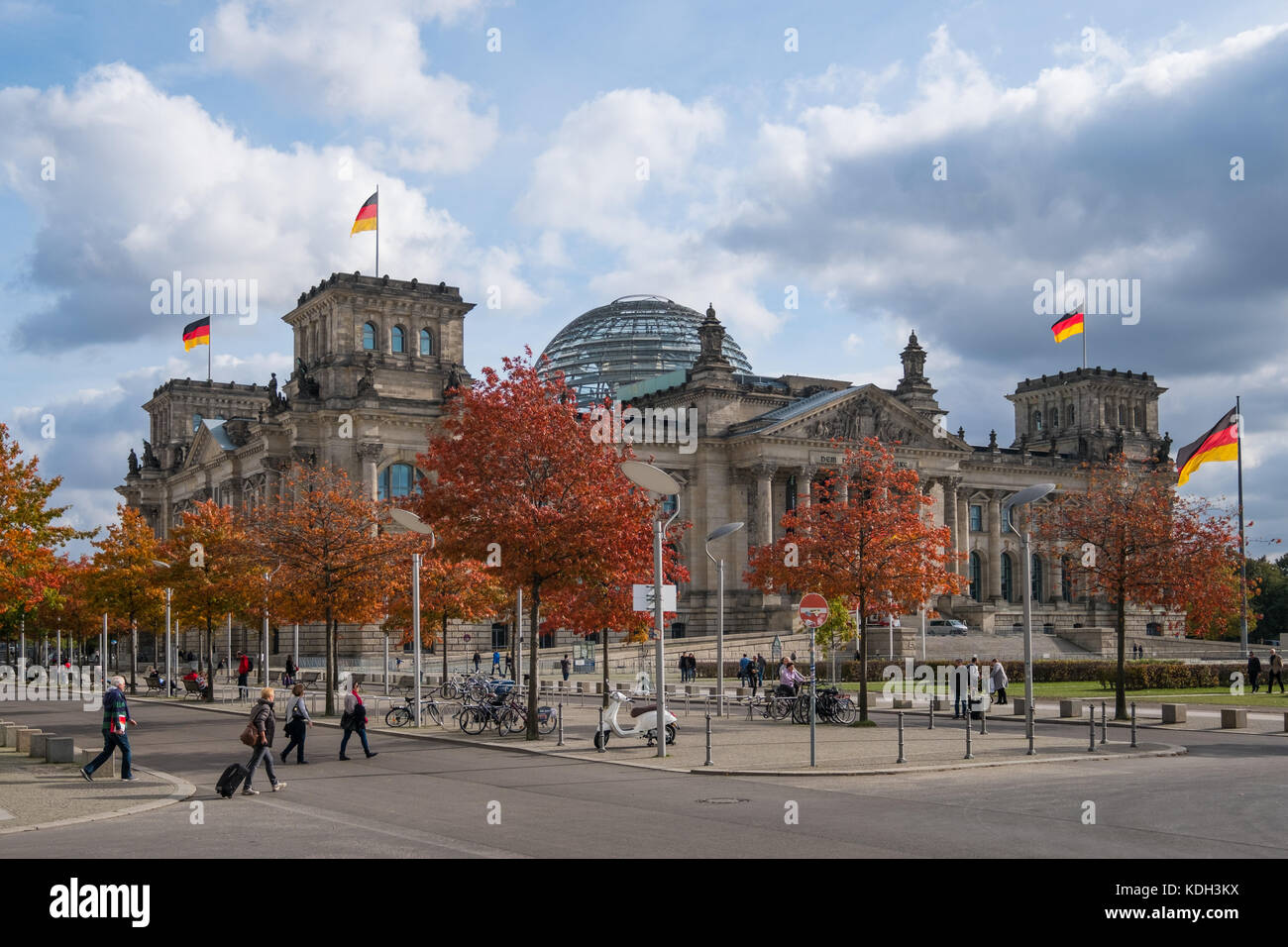 Berlin, Germany - October 2017: The Reichstag building, the german ...