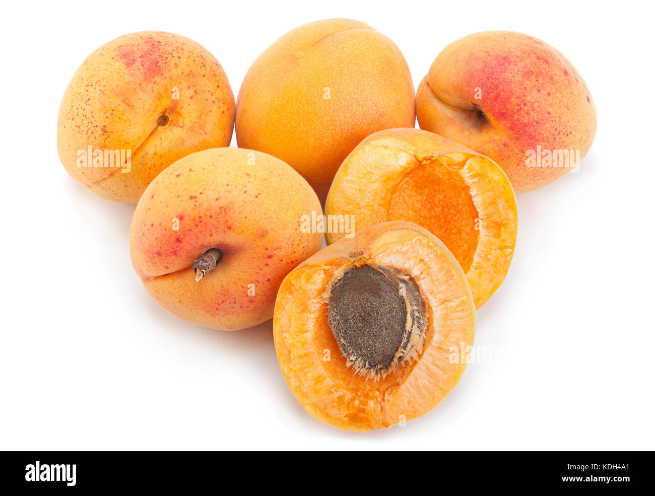 Apricot fruit closeup isolated on white background Stock Photo - Alamy