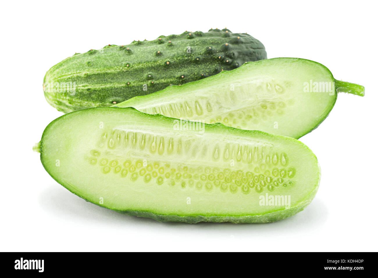 Cucumber vegetable closeup isolated on white background Stock Photo - Alamy