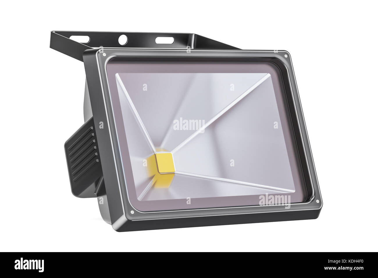 LED spotlight, 3D rendering isolated on white background Stock Photo ...