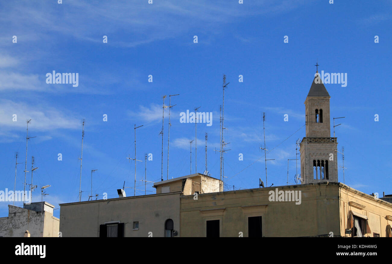 Walking through Bari's oldtown Stock Photo - Alamy
