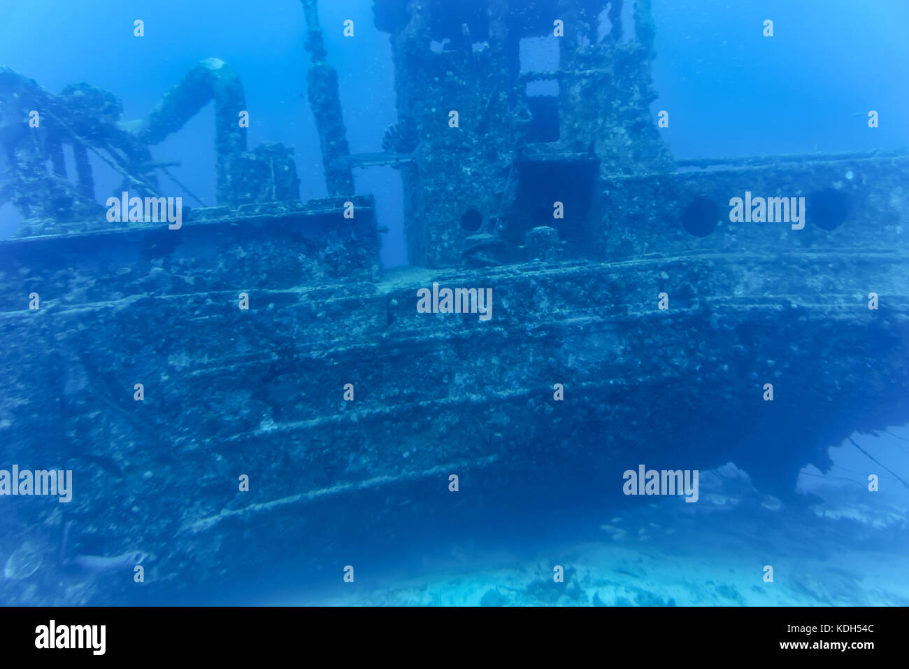 SUNKEN SHIP ON THE BOTTOM Stock Photo - Alamy