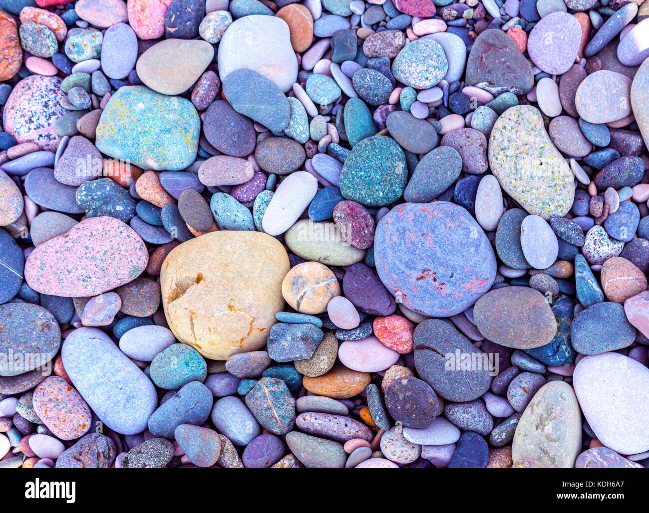 Natural vintage colorful pebbles background Stock Photo - Alamy