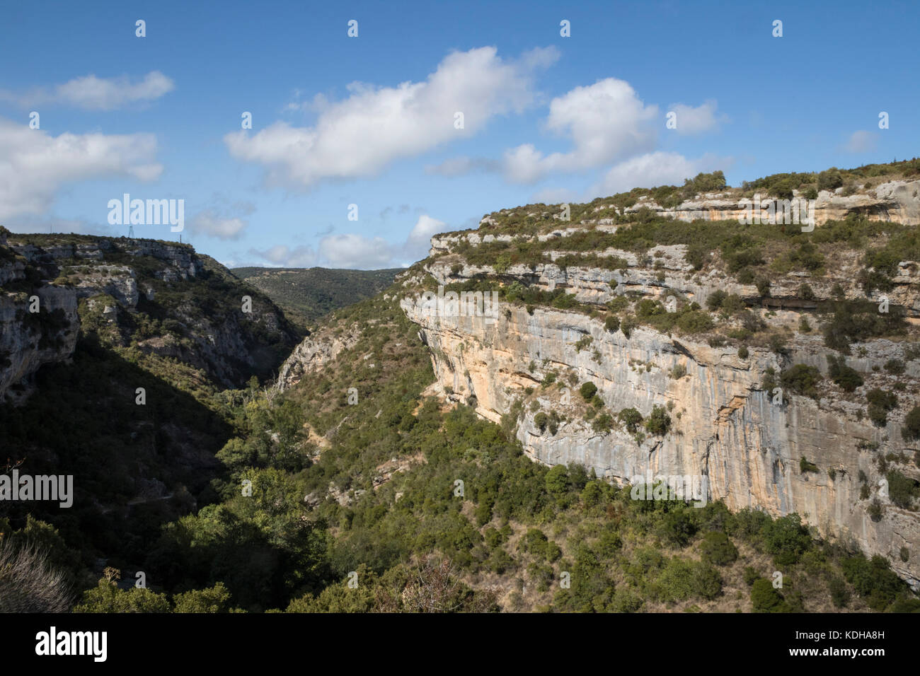 Minerve, Languedoc, France, Gorges de la Cesse, limestone plateaux and ...