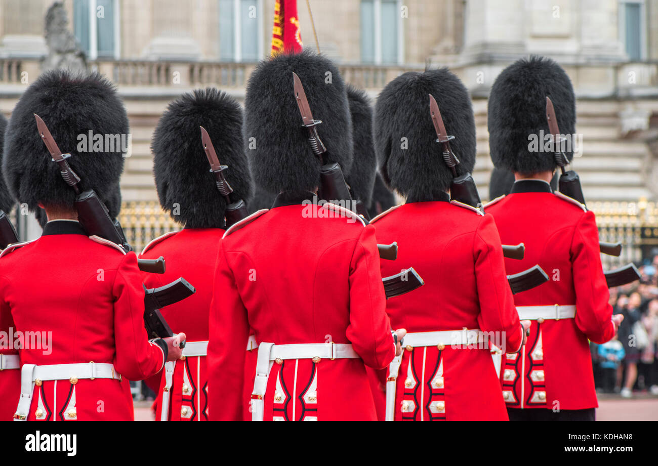 Changing of guards ceremony in the center of London Stock Photo - Alamy