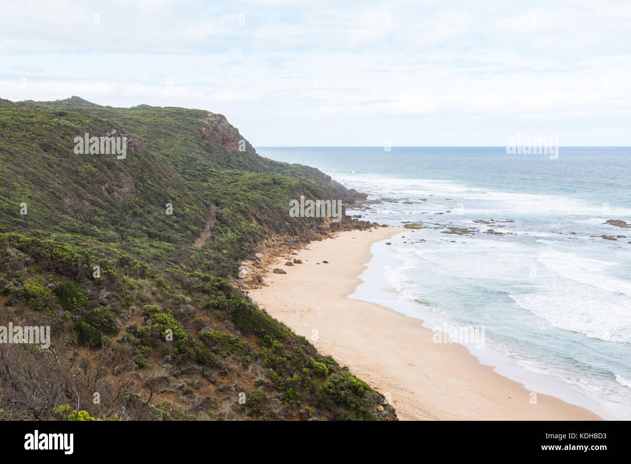 Beautiful view from the cliff top next to the Great Ocean Road in ...