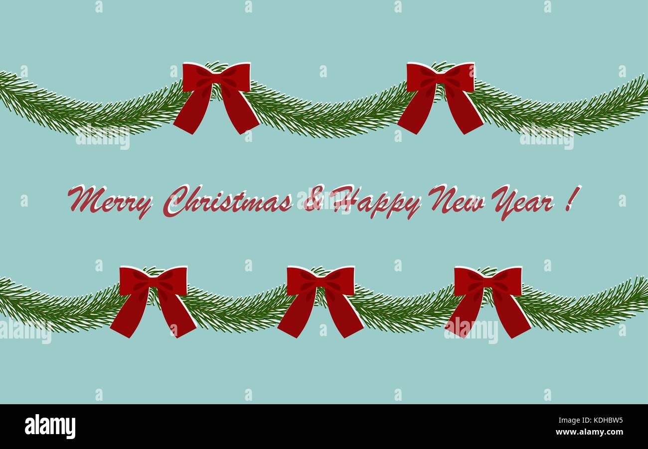 Card garland for Christmas, vector Stock Vector Image & Art - Alamy
