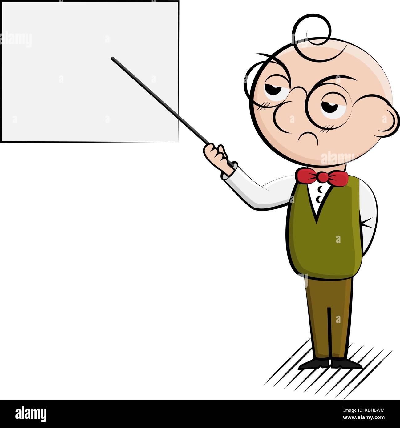 Cartoon man presents bad results, vector Stock Vector Image & Art - Alamy