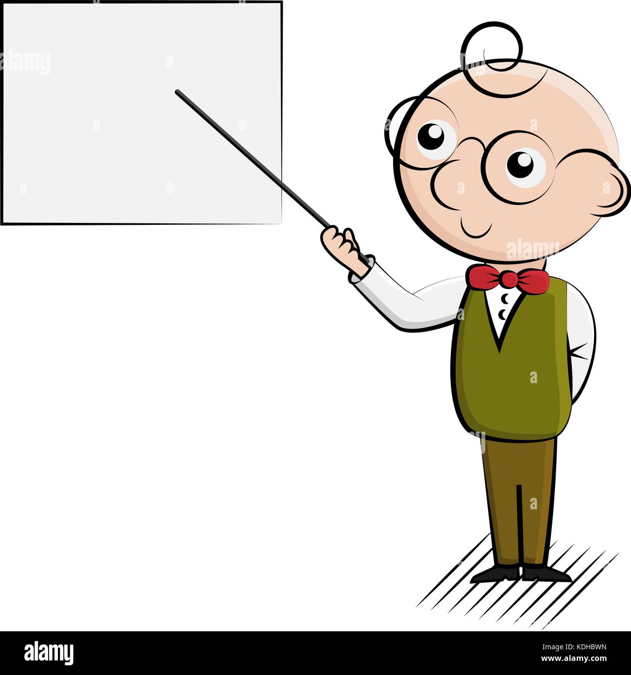 Cartoon man with presentation, vector Stock Vector Image & Art - Alamy
