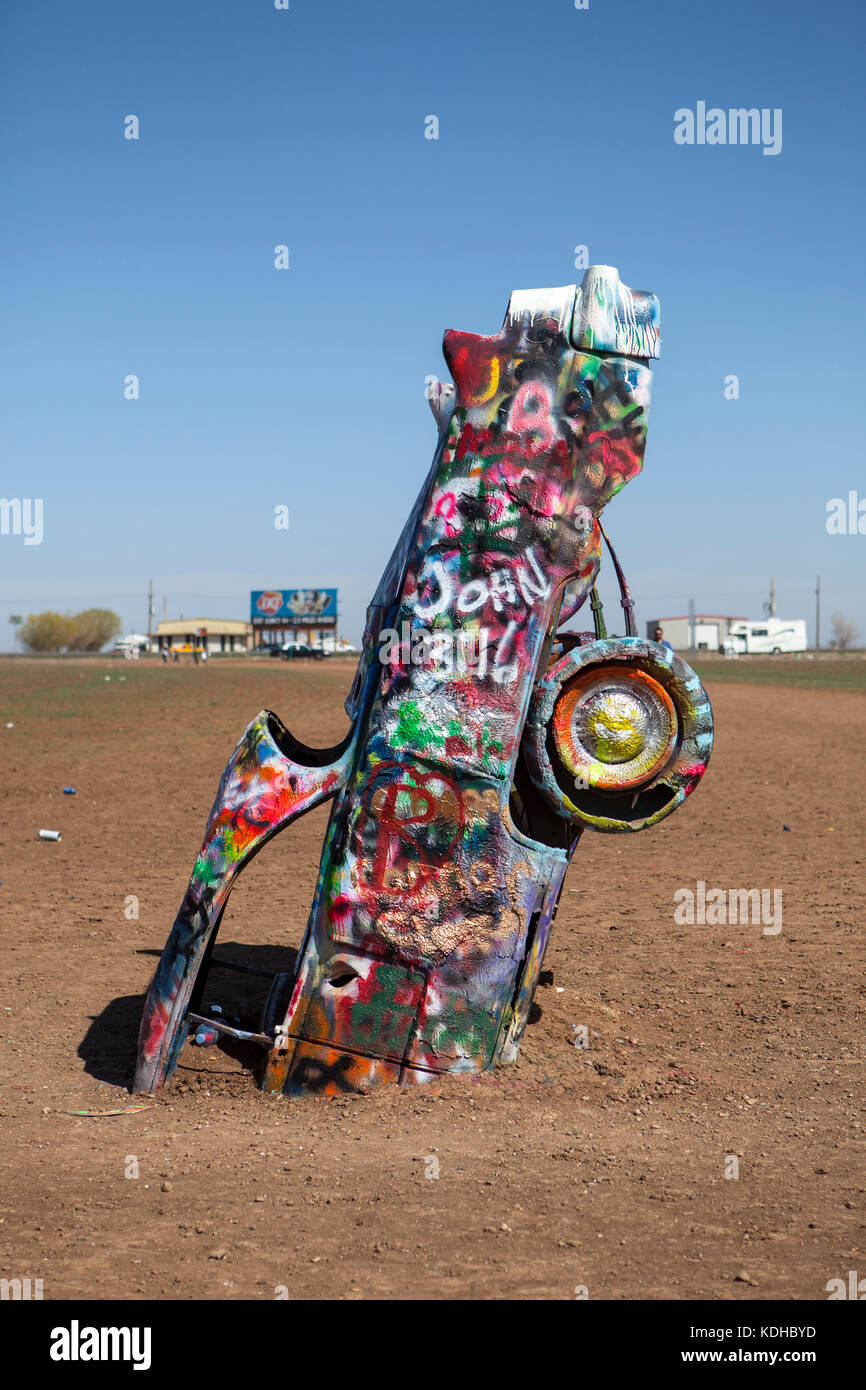 Cadillac Ranch, Amarillo, Texas Stock Photo - Alamy