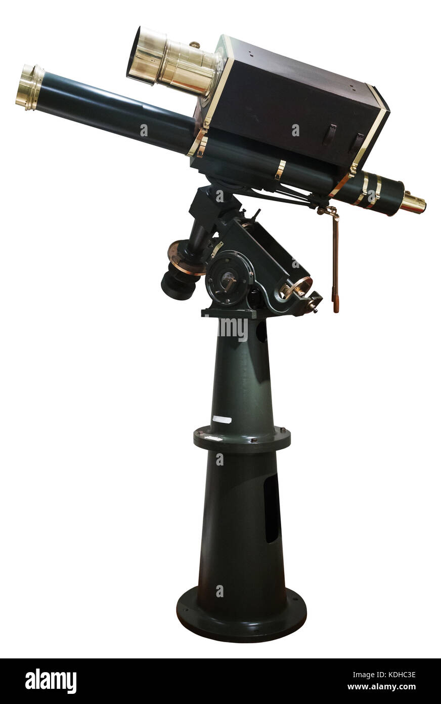 vintage telescope isolated on white background Stock Photo - Alamy