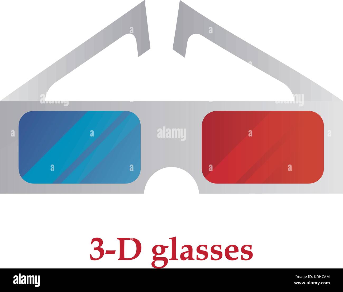 3 D Glasses In Vector Stock Vector Image And Art Alamy