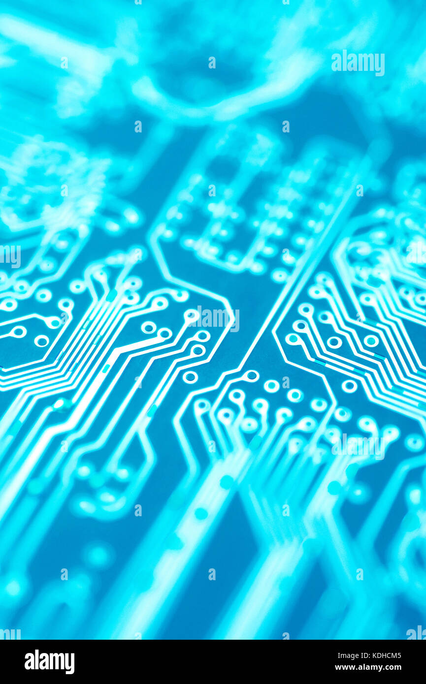 Computer circuit board close up Stock Photo - Alamy