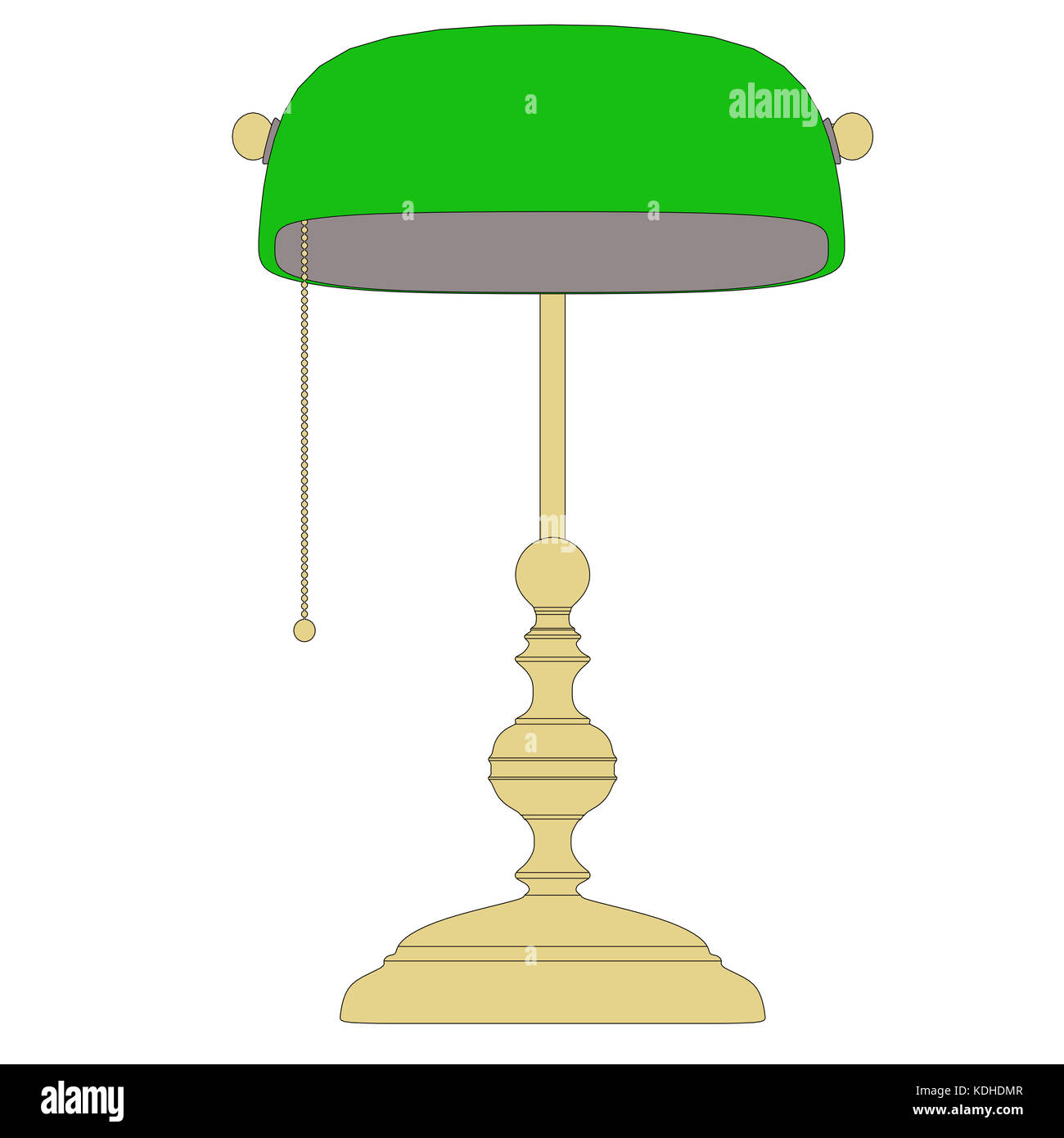 table top lamp with black colored outline Stock Photo - Alamy