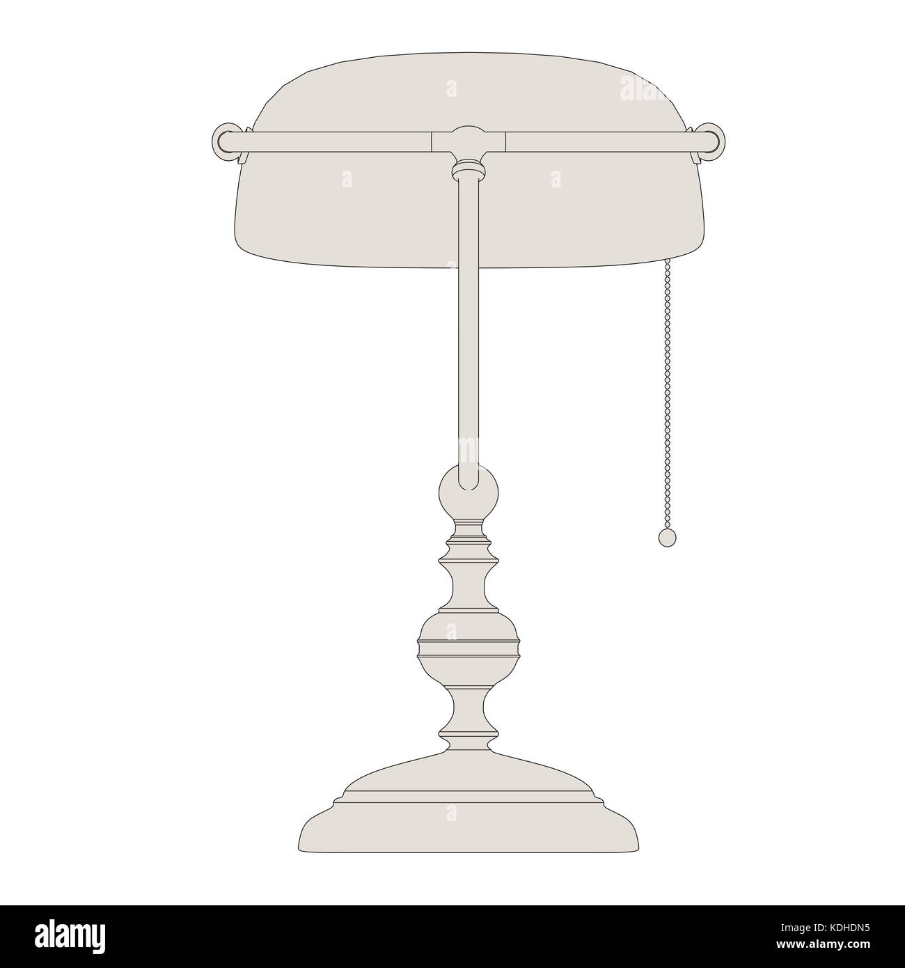 table top lamp with black colored outline Stock Photo - Alamy