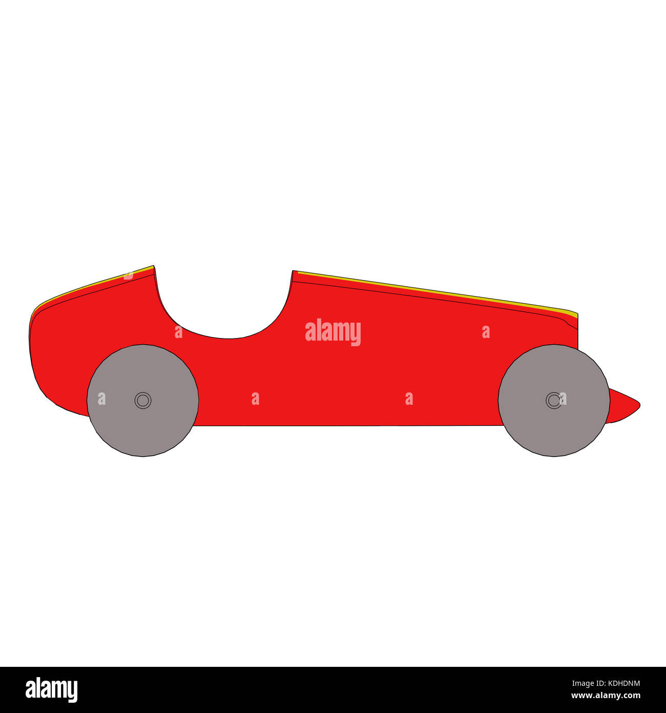 fast toy racing car with black outlines Stock Photo - Alamy