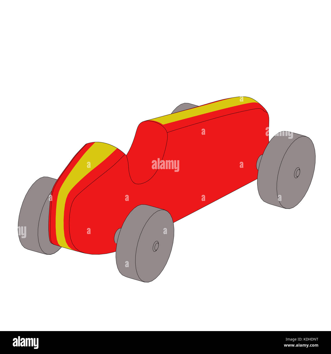 fast toy racing car with black outlines Stock Photo - Alamy