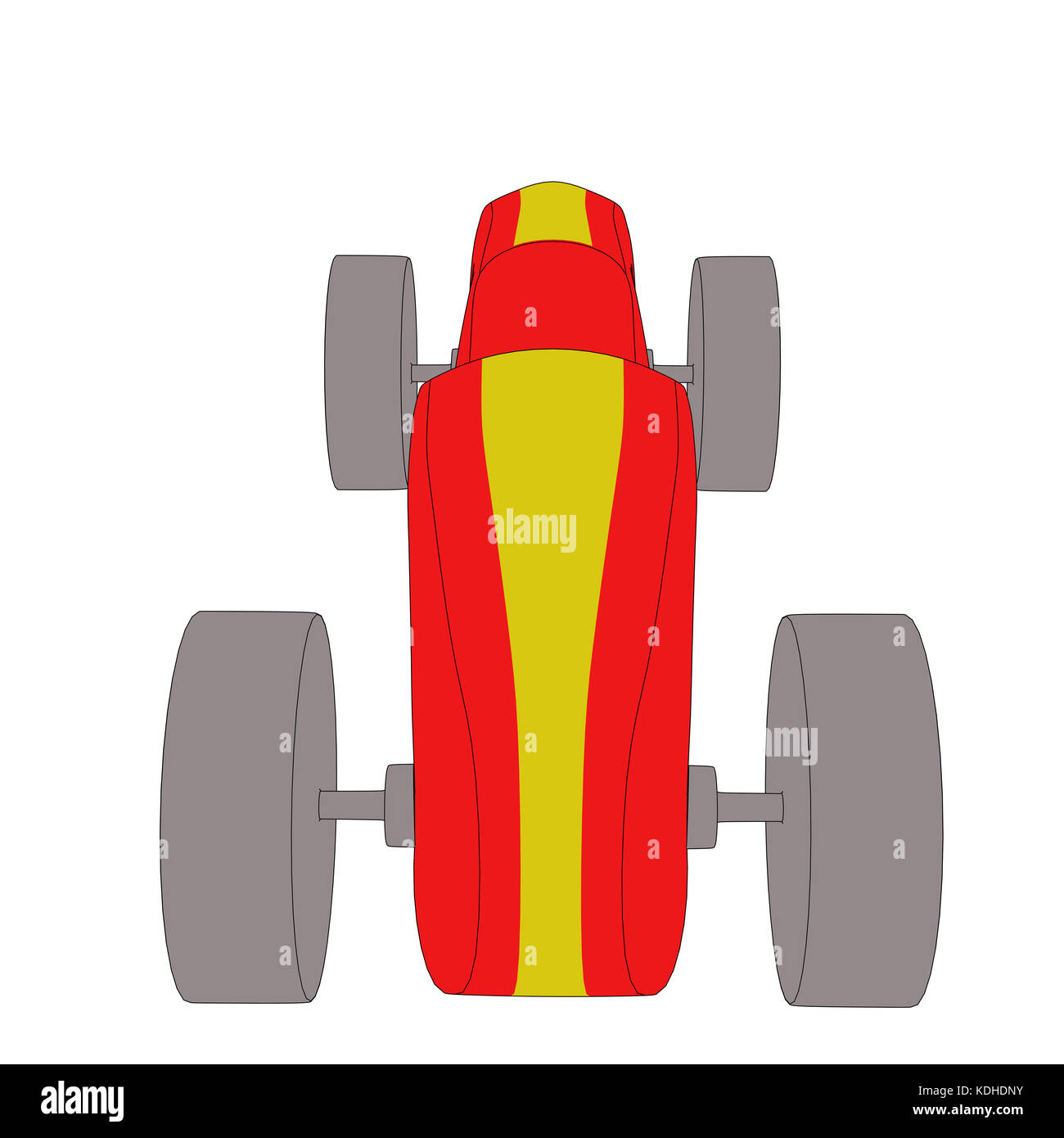 fast toy racing car with black outlines Stock Photo - Alamy
