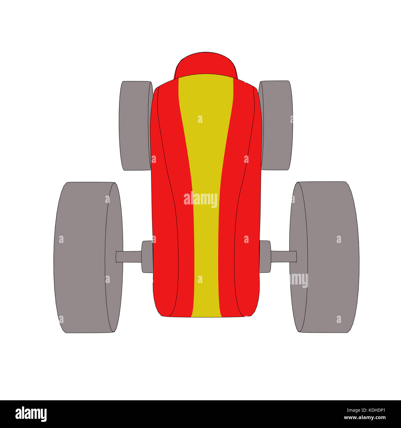 fast toy racing car with black outlines Stock Photo - Alamy