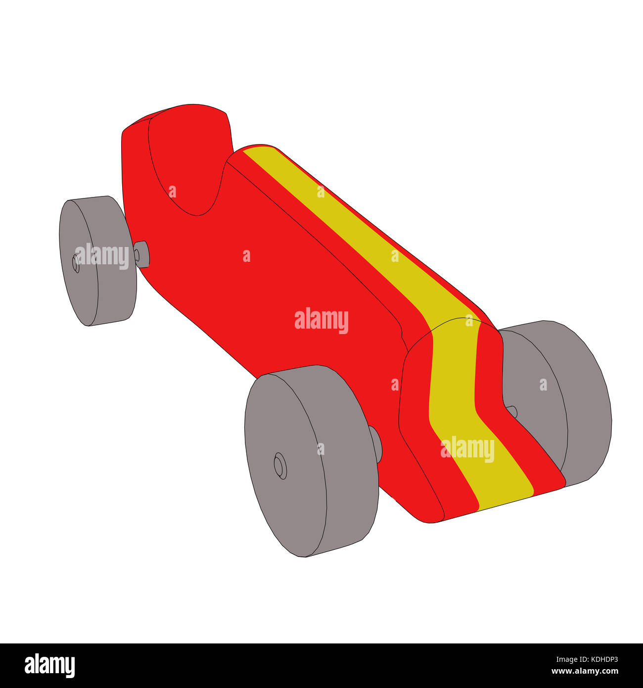fast toy racing car with black outlines Stock Photo - Alamy