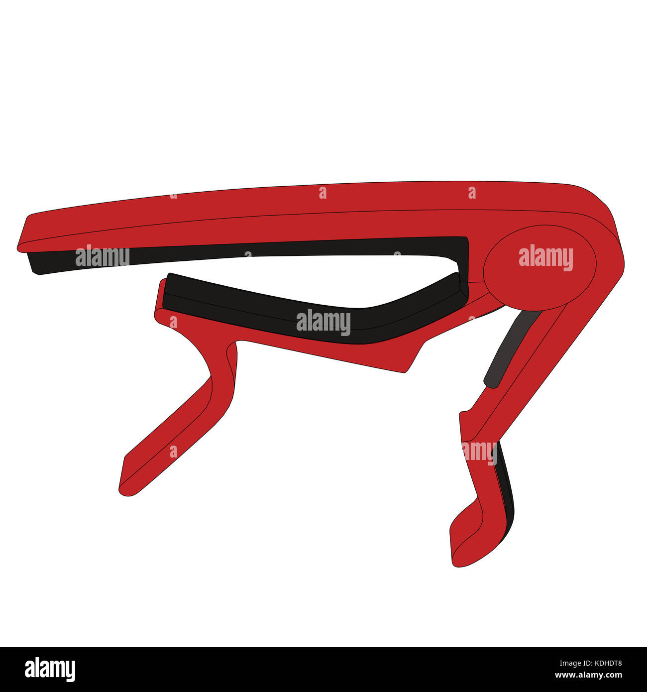 guitar capo tool with black colored outlines Stock Photo - Alamy