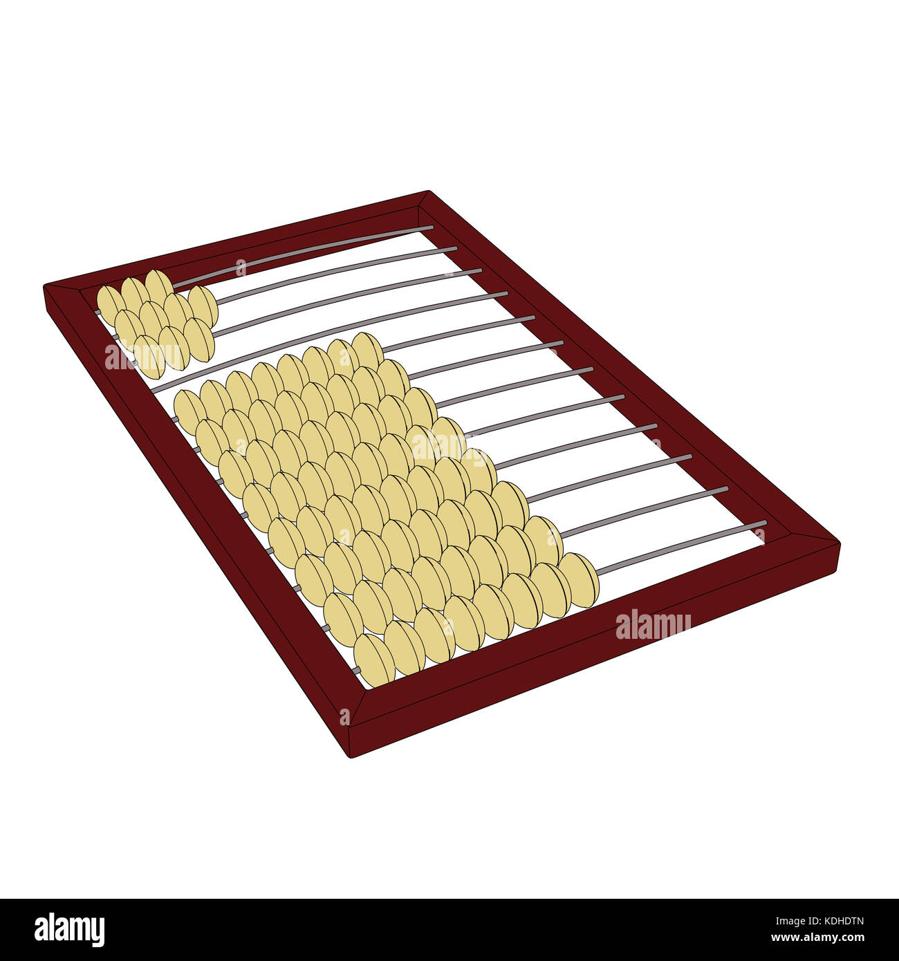 counting frame or abacus outline in black Stock Photo - Alamy