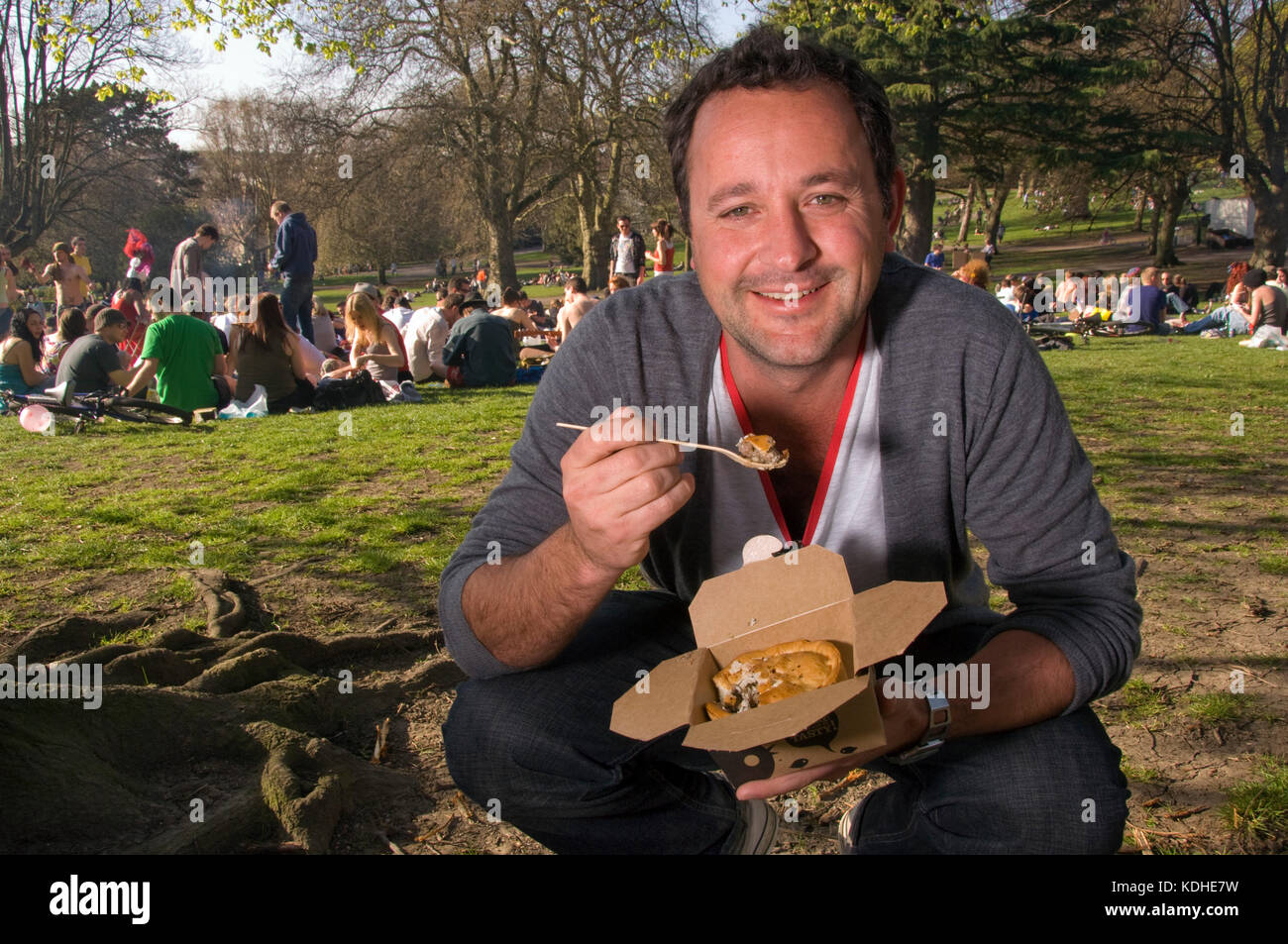 Jonathan Simon, co-founder of Pieminster in Bristol Stock Photo - Alamy