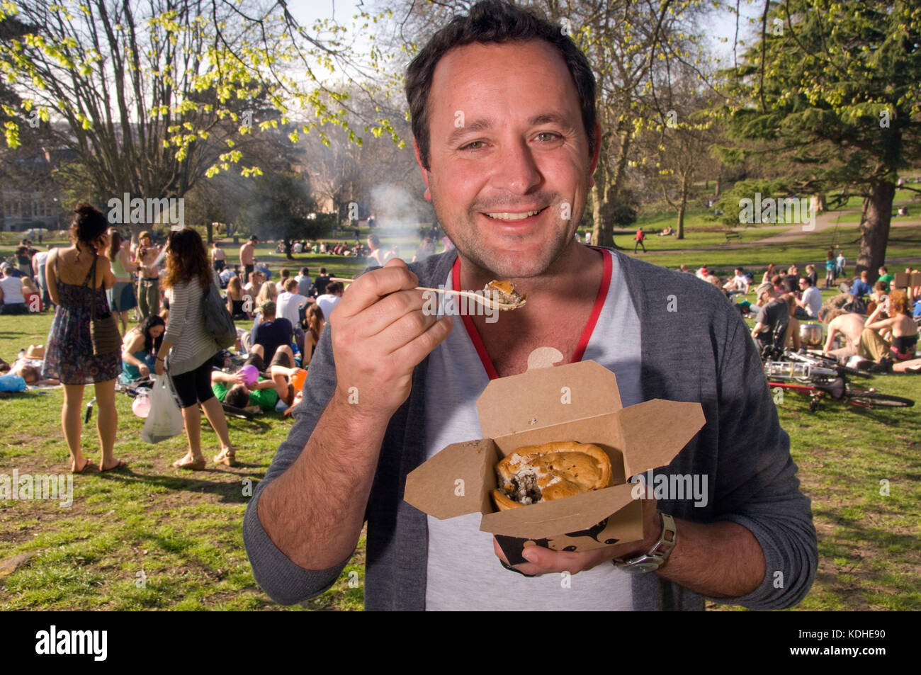 Jonathan Simon, co-founder of Pieminster in Bristol Stock Photo - Alamy