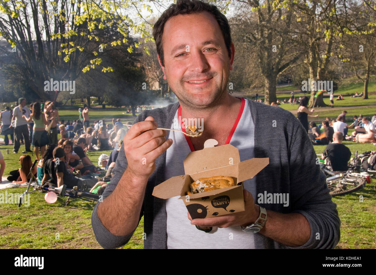 Jonathan Simon, co-founder of Pieminster in Bristol Stock Photo - Alamy