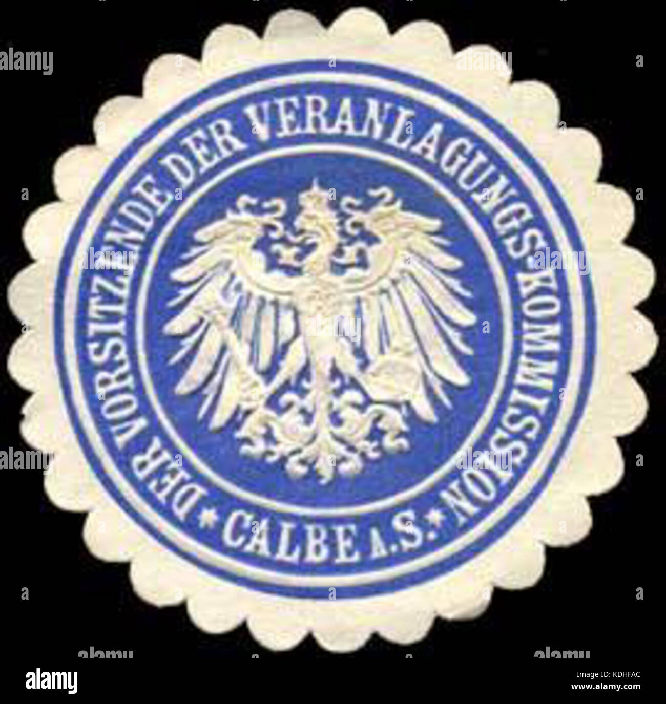 This document, a seal of the Chairman of the Valuation Commission from ...