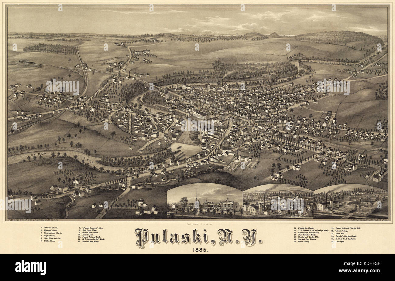 Pulaski bird's eye2 Stock Photo - Alamy