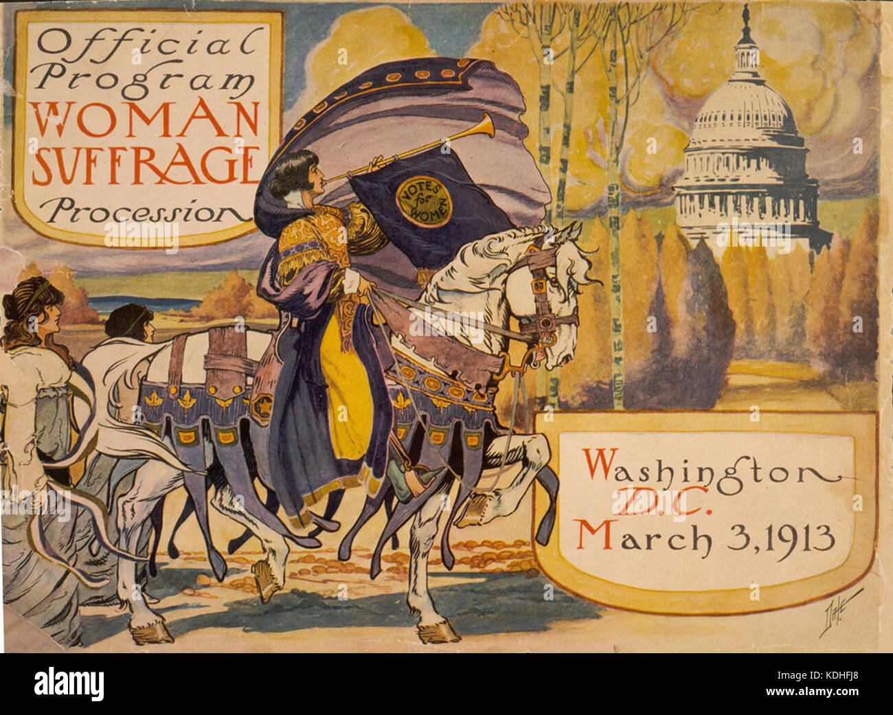 Official program Woman Suffrage Procession Washington D.C. March 3 1913 ...
