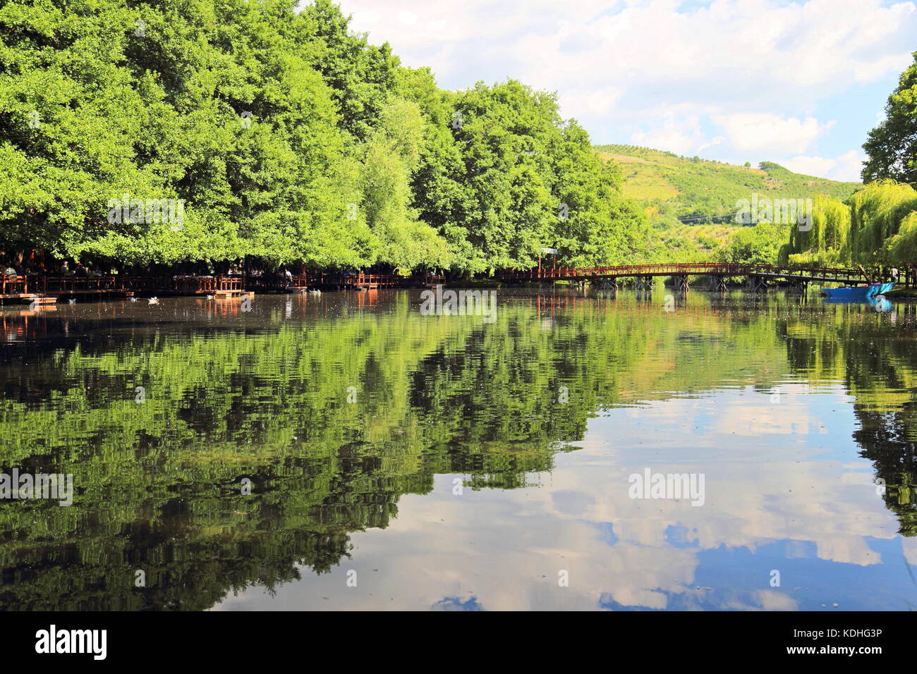 Drilon Springs in proximity of Lake Ohrid and towns of Pogradec and ...