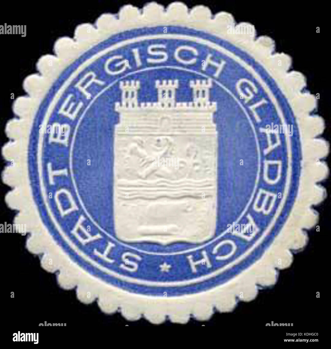 Siegelmarke Stadt Bergisch Gladbach W0311018 Stock Photo - Alamy