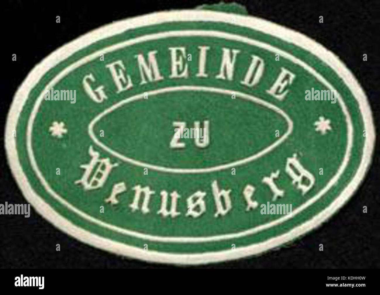 Siegelmarke Gemeinde zu Venusberg W0233181 Stock Photo - Alamy