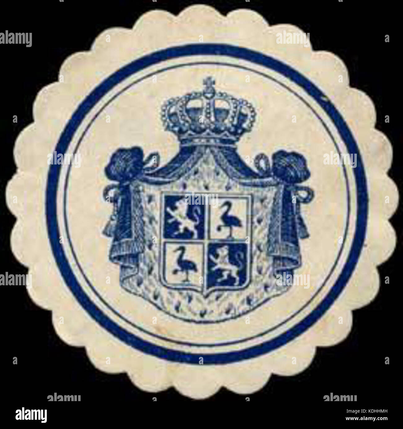 Siegelmarke Wappen von Greiz W0313779 Stock Photo - Alamy