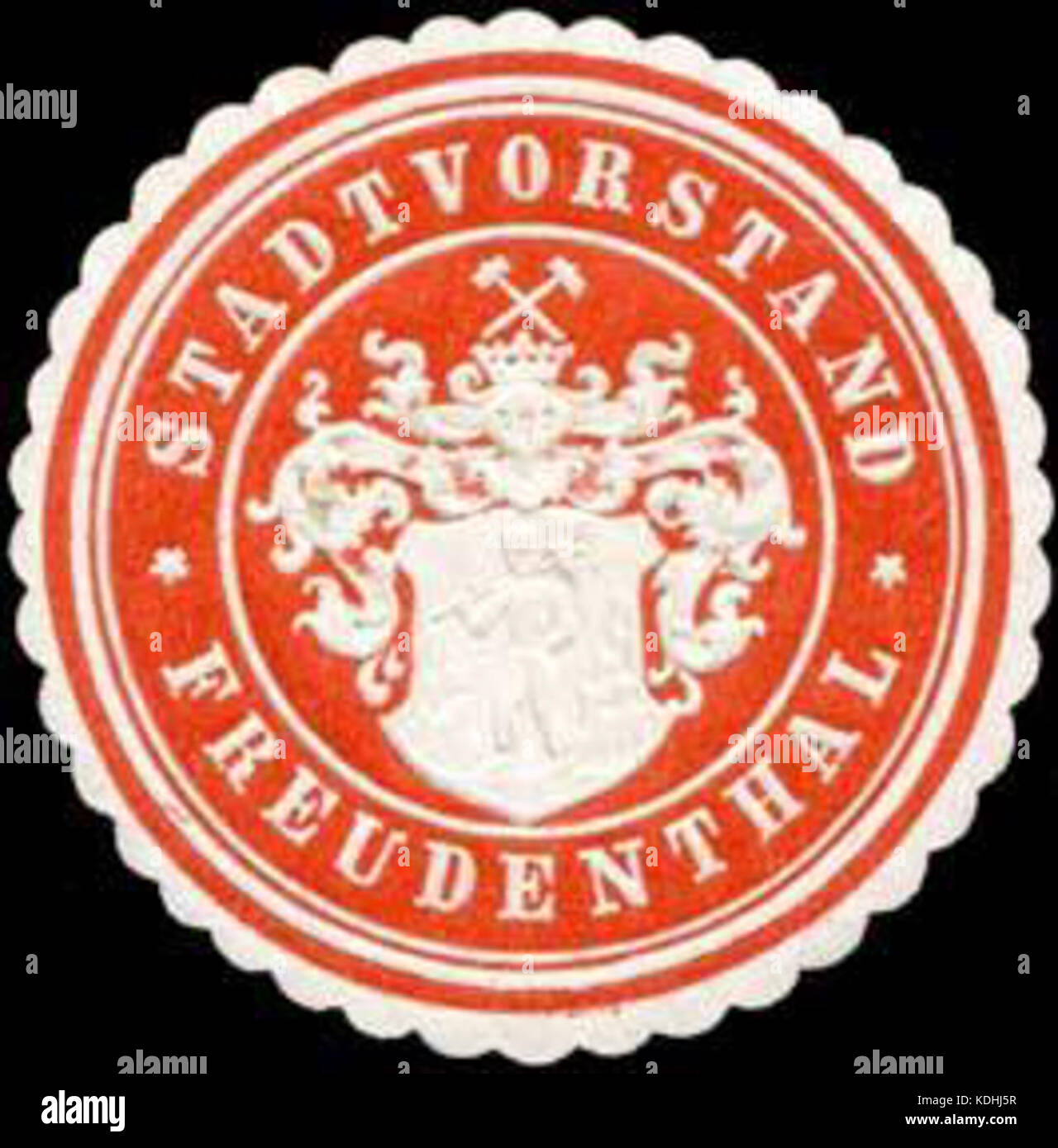 Siegelmarke Stadtvorstand Freudenthal W0318593 Stock Photo - Alamy