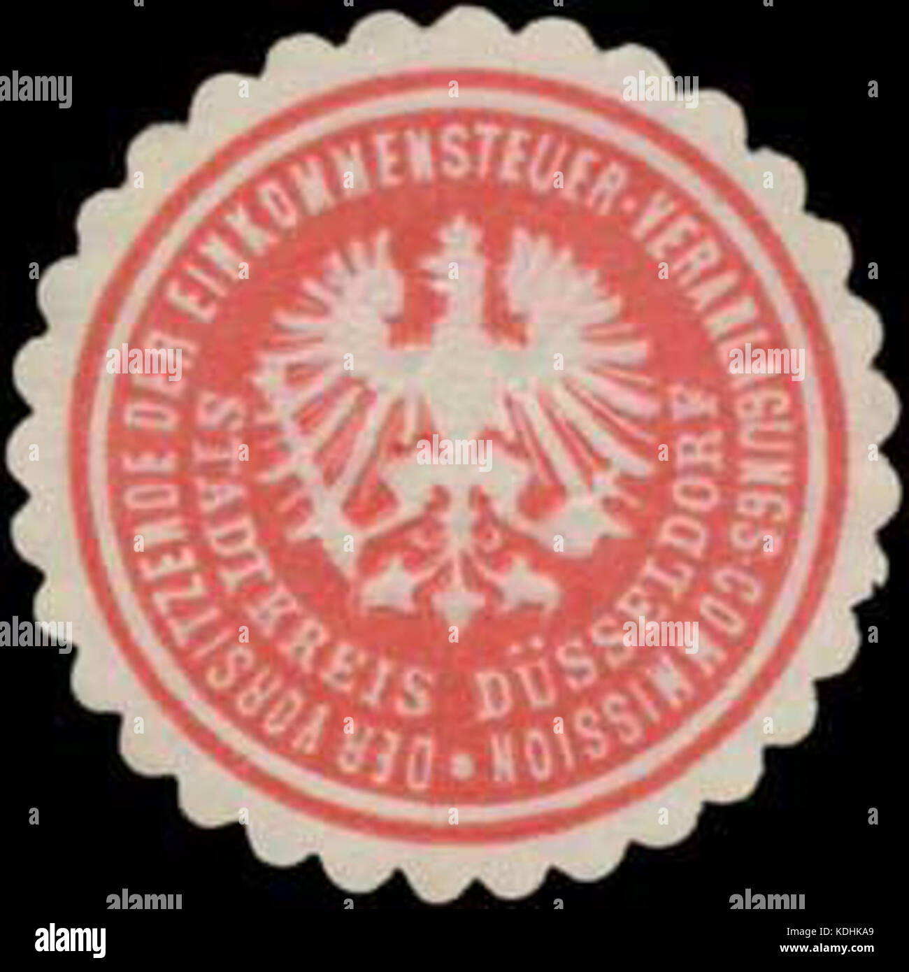 This title refers to a historical Siegelmarke (seal), related to the ...