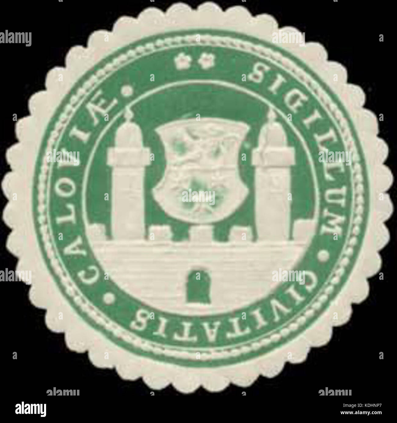 Siegelmarke Sigillum Civitatis Caloviae W0354650 Stock Photo - Alamy