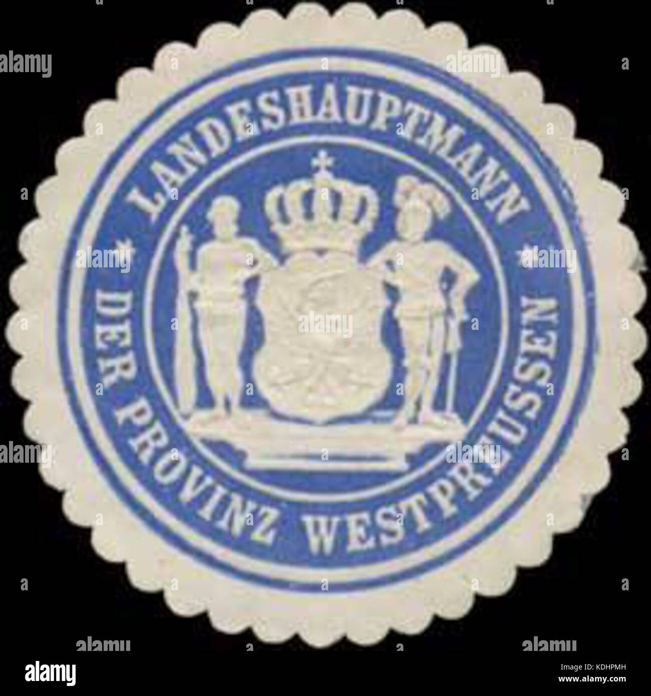 Siegelmarke Landeshauptmann der Provinz Westpreussen W0360385 Stock ...