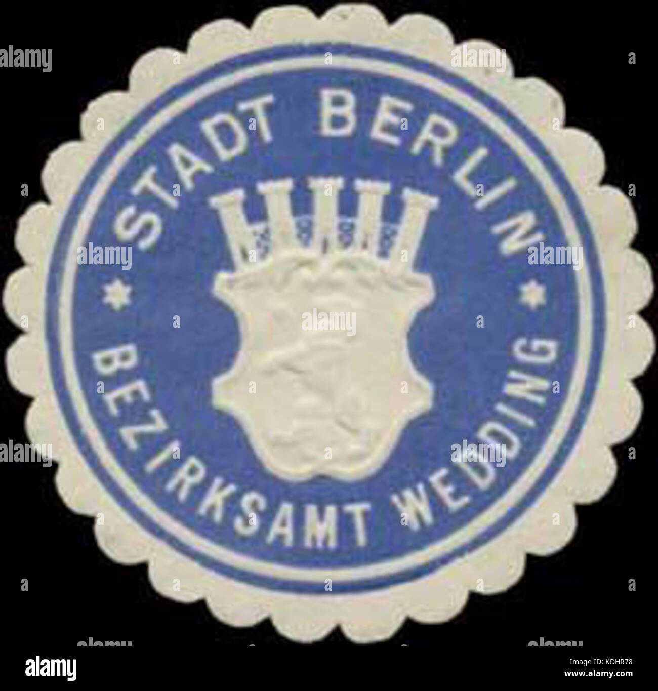Siegelmarke Stadt Berlin Bezirksamt Wedding W0363326 Stock Photo - Alamy