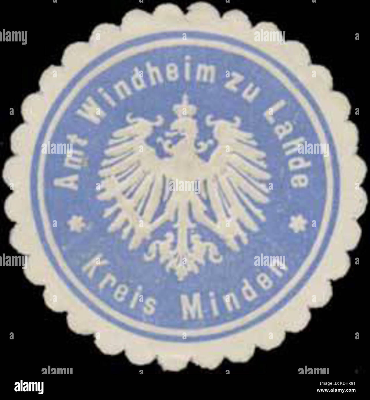 Siegelmarke Amt Windheim zu Lahde W0363427 Stock Photo - Alamy