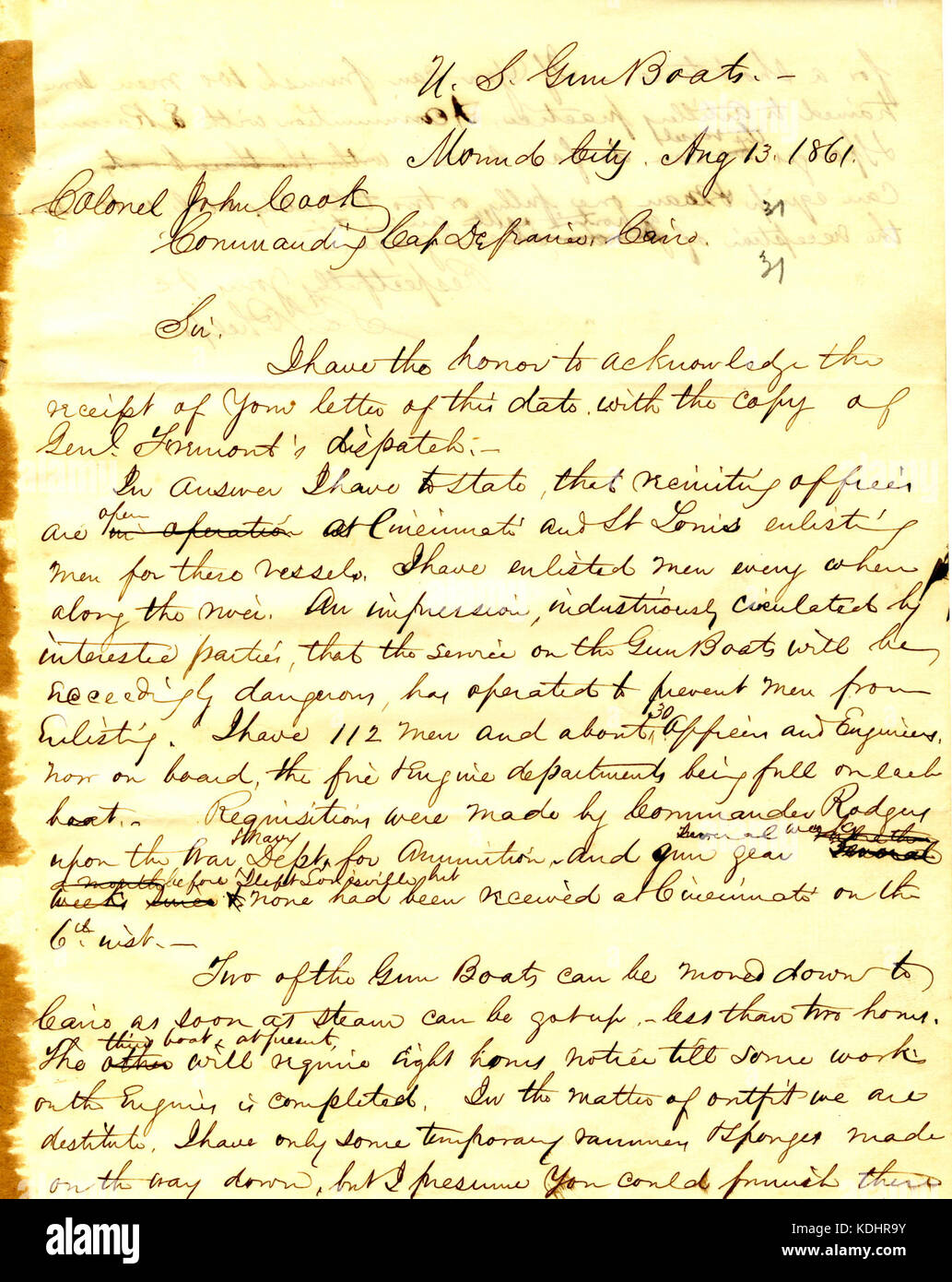 Colonel john cook hi-res stock photography and images - Alamy