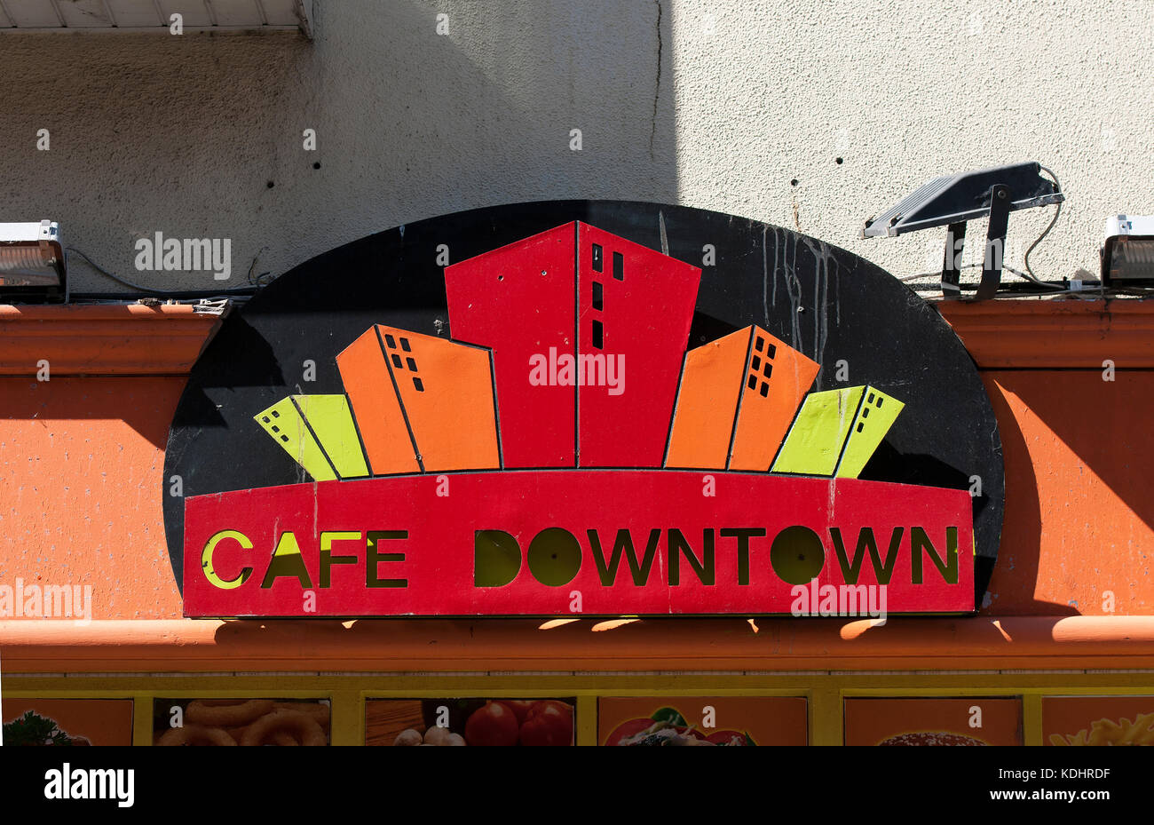 Cafe sign in Galway, County Galway, Ireland Stock Photo - Alamy