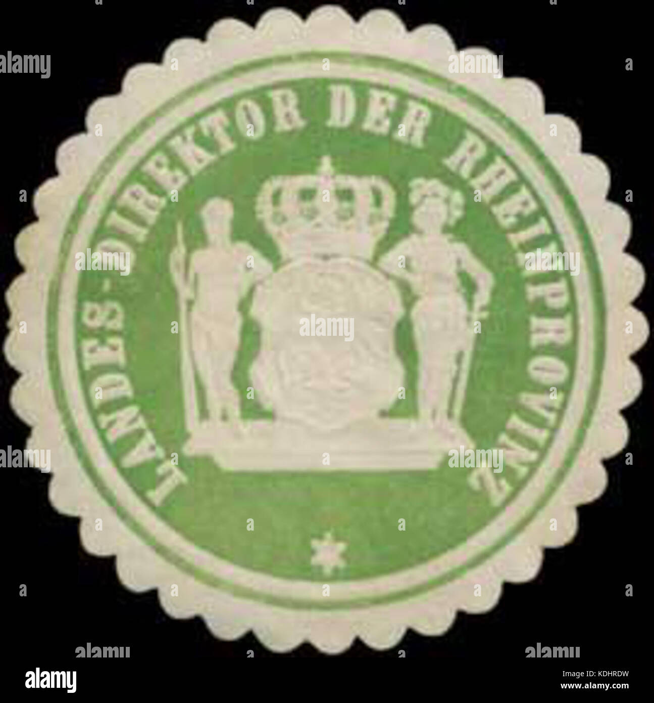 Siegelmarke Landes Direktor der Rheinprovinz W0366001 Stock Photo - Alamy