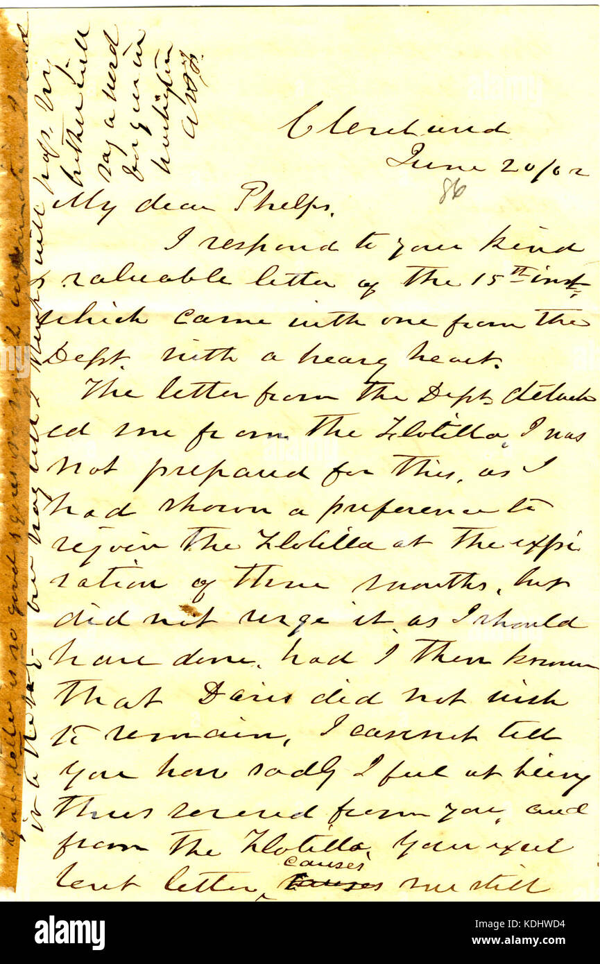 This letter, dated June 20, 1862, was written by A.H. Foote in ...