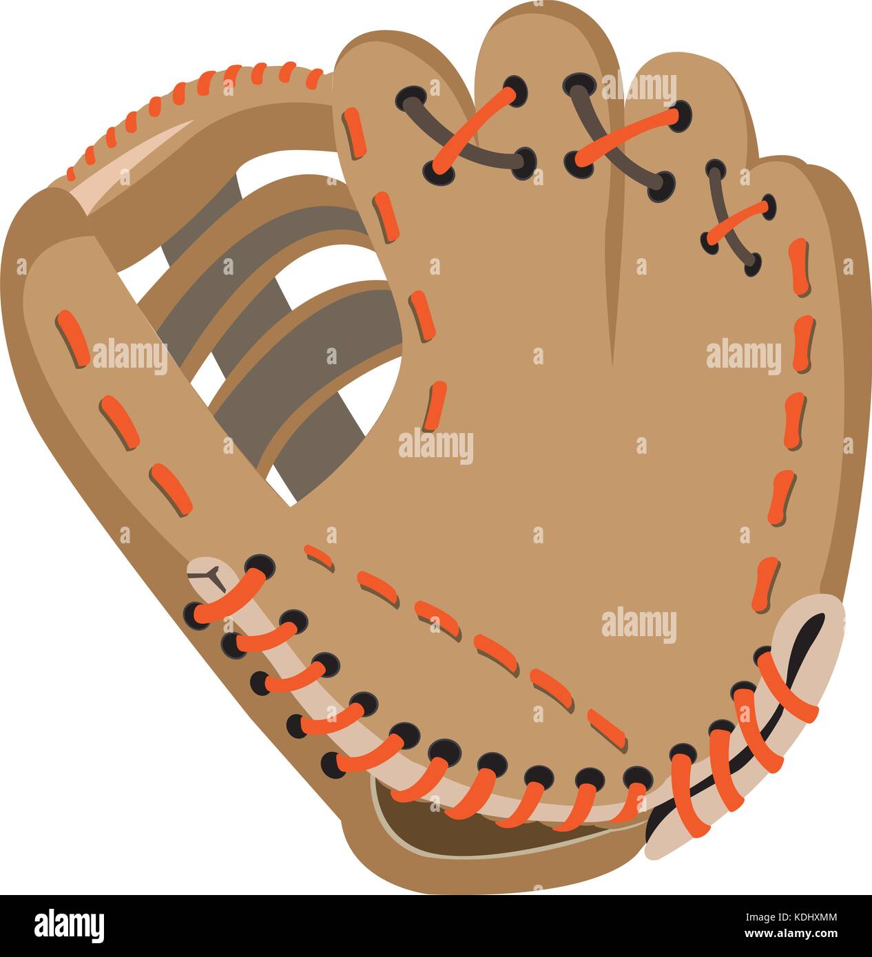 Baseball leather glove Stock Vector Images - Alamy
