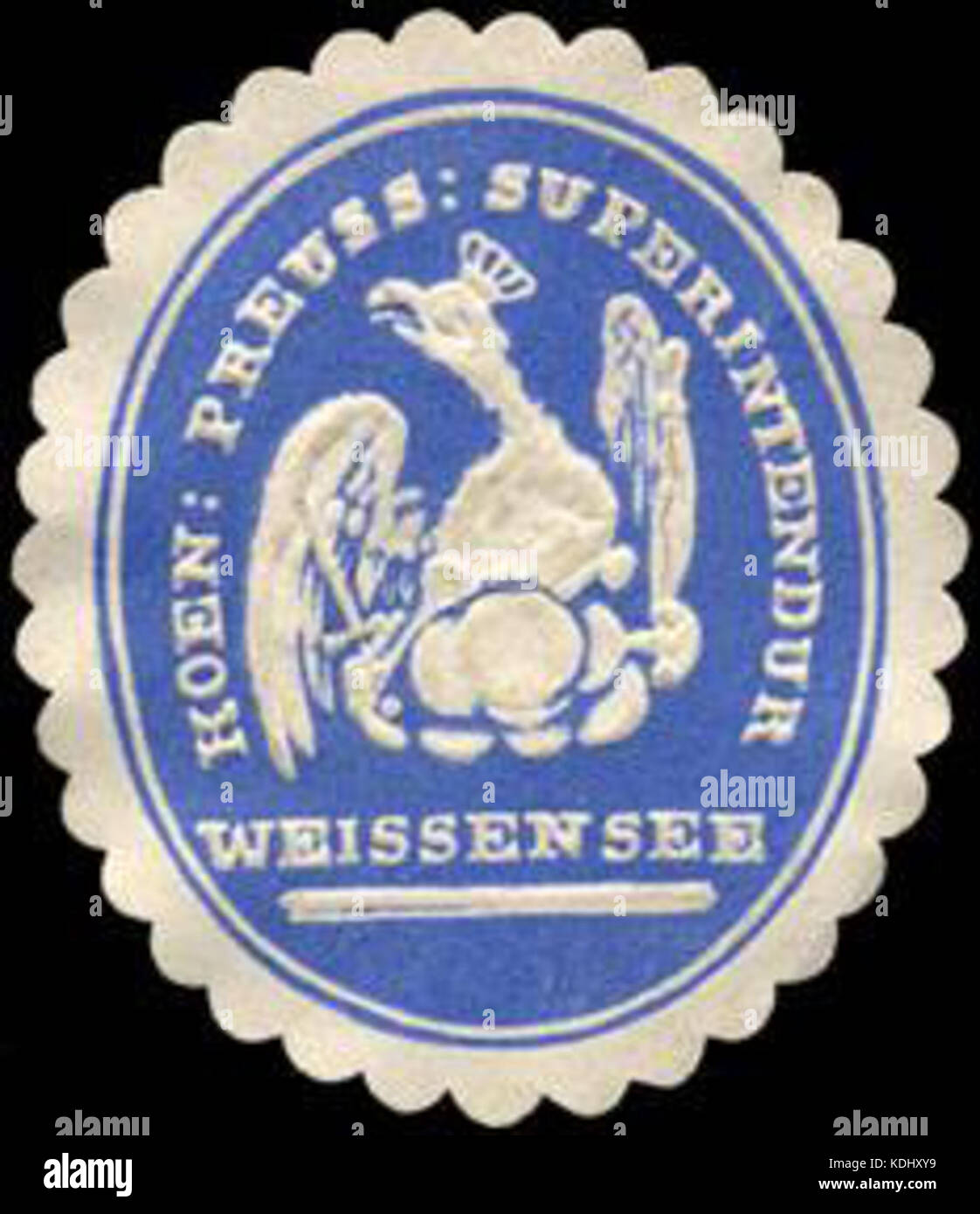 Siegelmarke Koeniglich Preussische Superintendur Weissensee W0217630 ...
