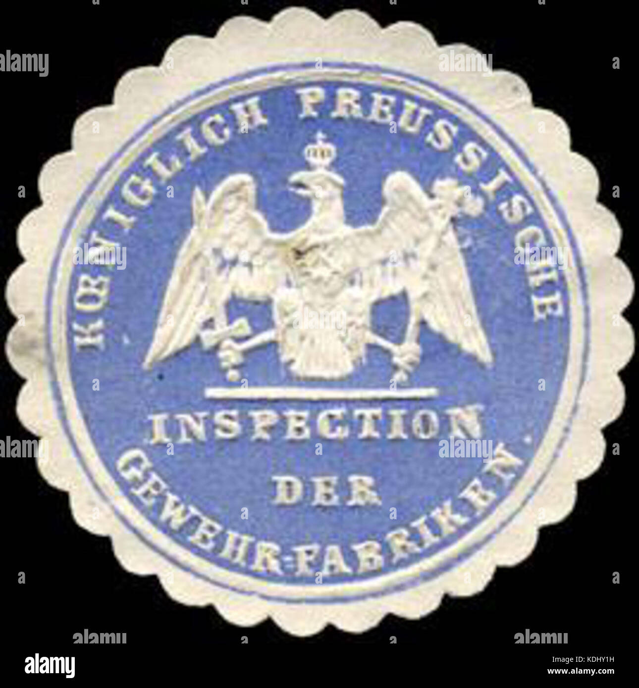 A postal mark from the Royal Prussian Inspection of Gun Factories ...