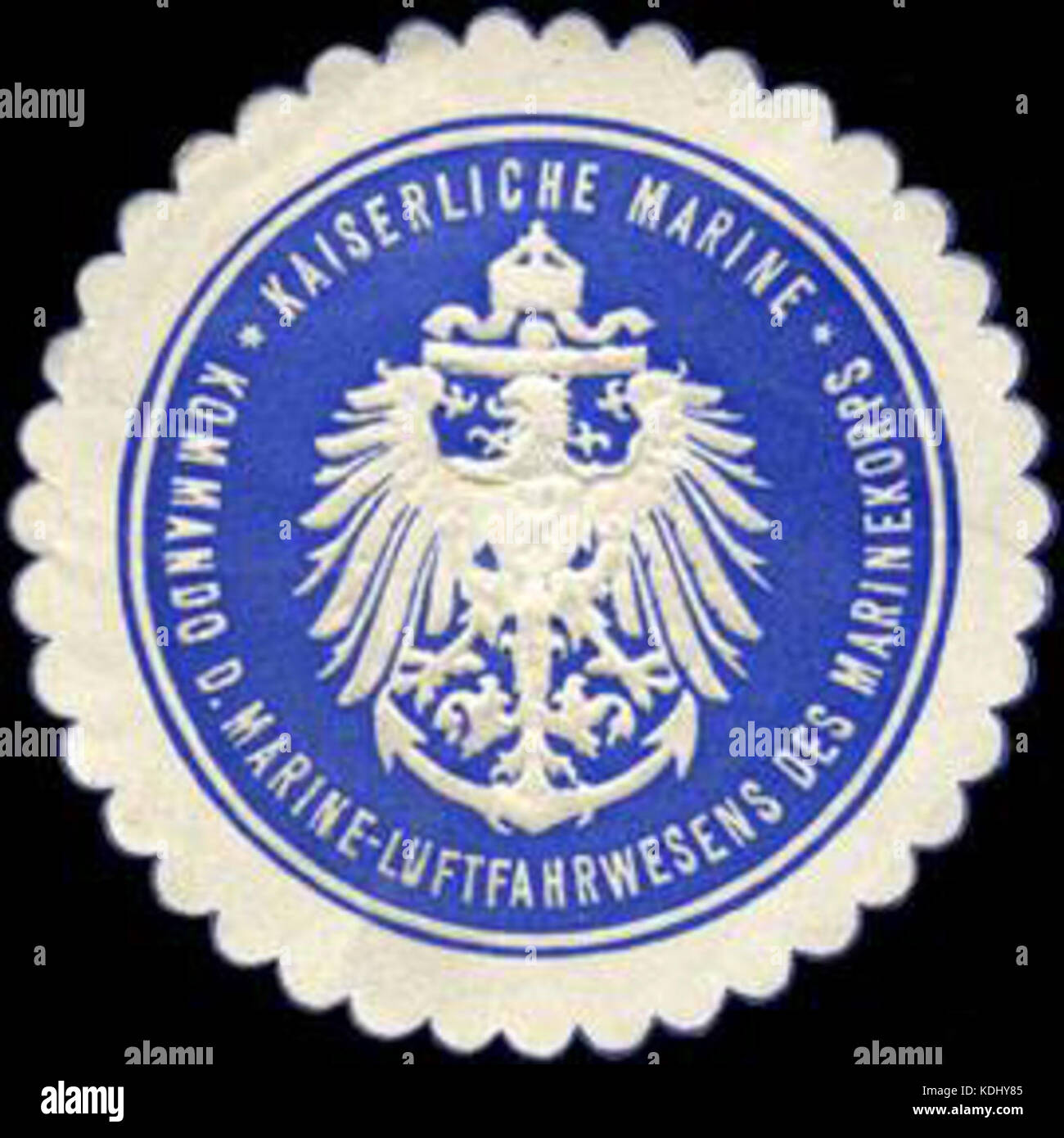 This image depicts the seal of the Imperial Navy Air Command, part of ...